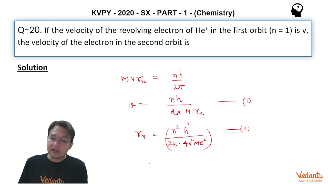 KVPY 2020 Paper Solution | Q.20 | KVPY Chemistry Part 1 | SX Stream ...