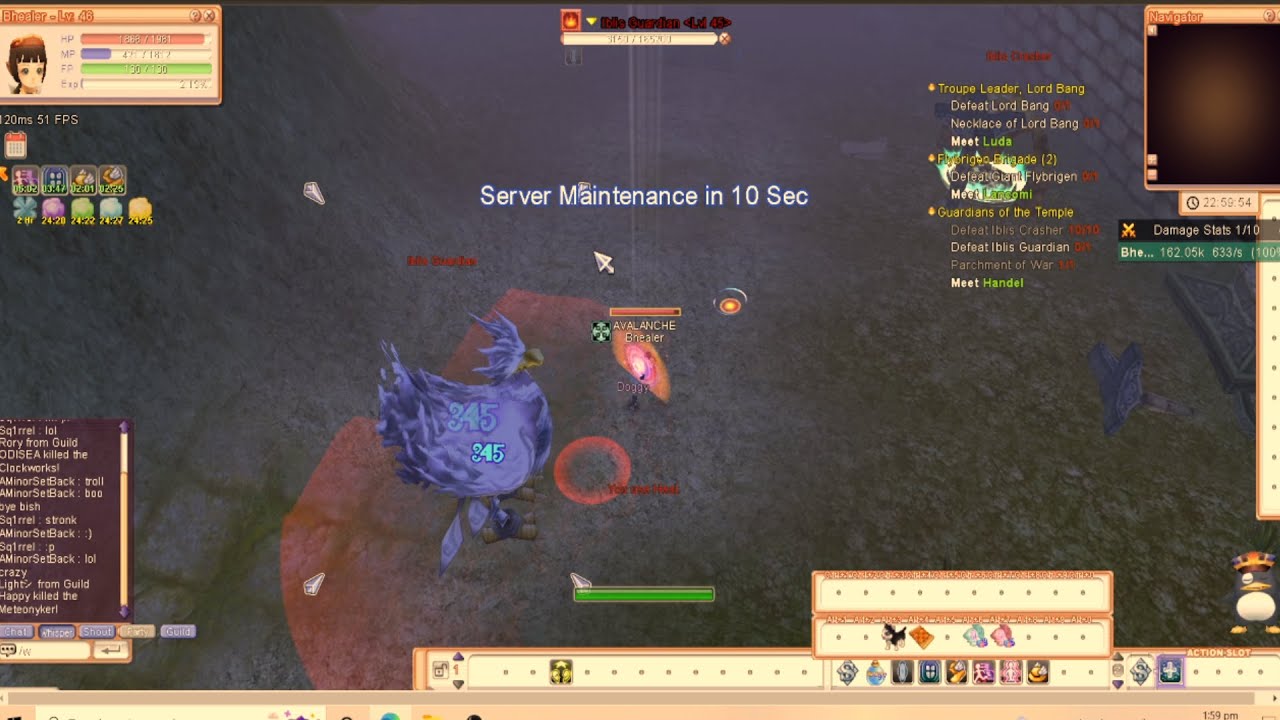 Flyff universe - defeat iblis guardian - YouTube