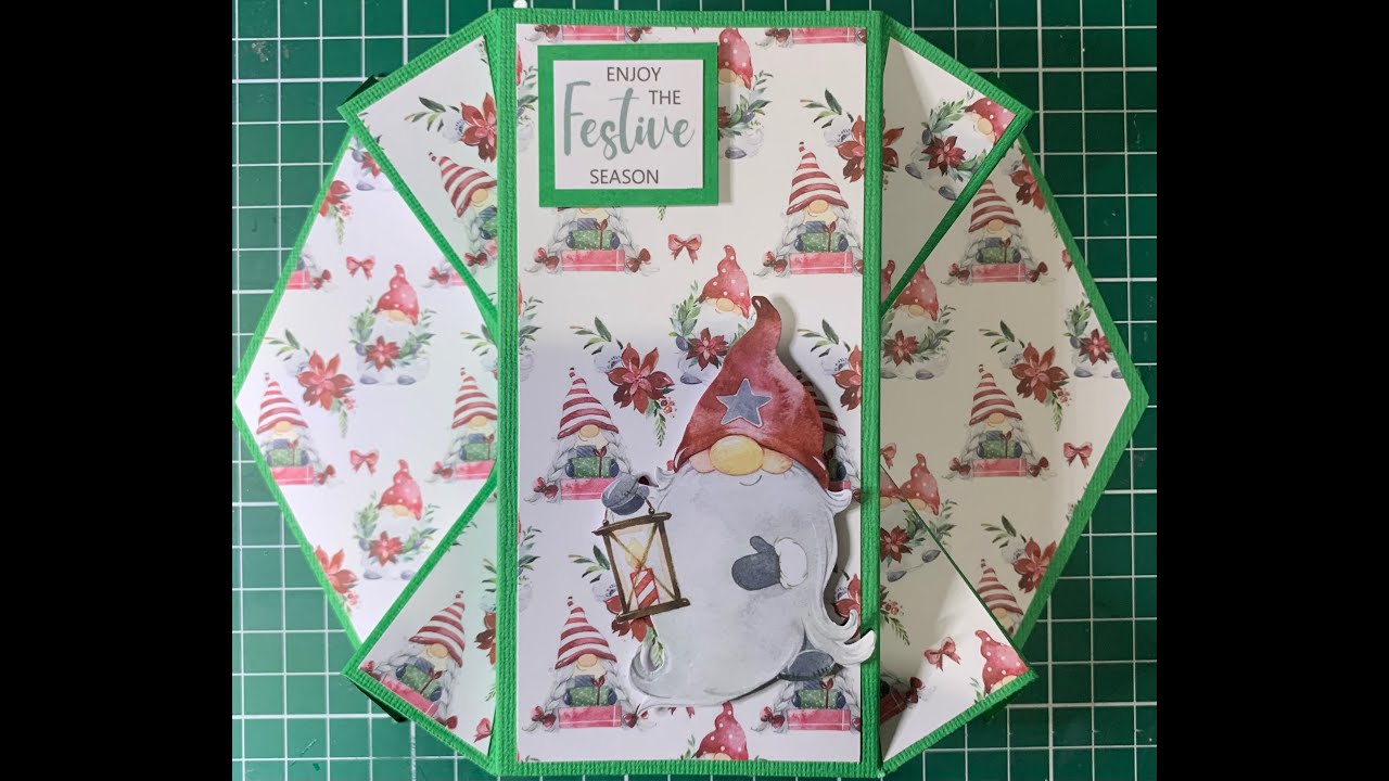 Double Diamond fold card can be made with no special equipment - YouTube