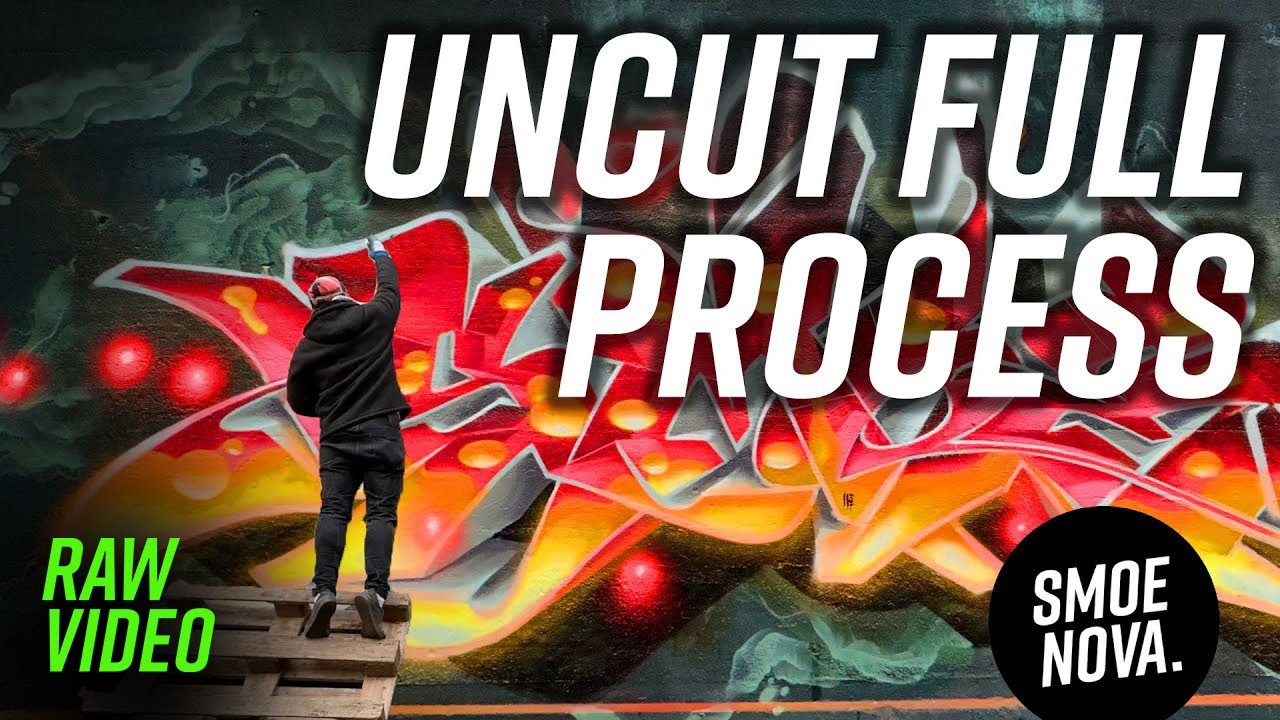 FULL PROCESS LAVA GRAFFITI - YouTube