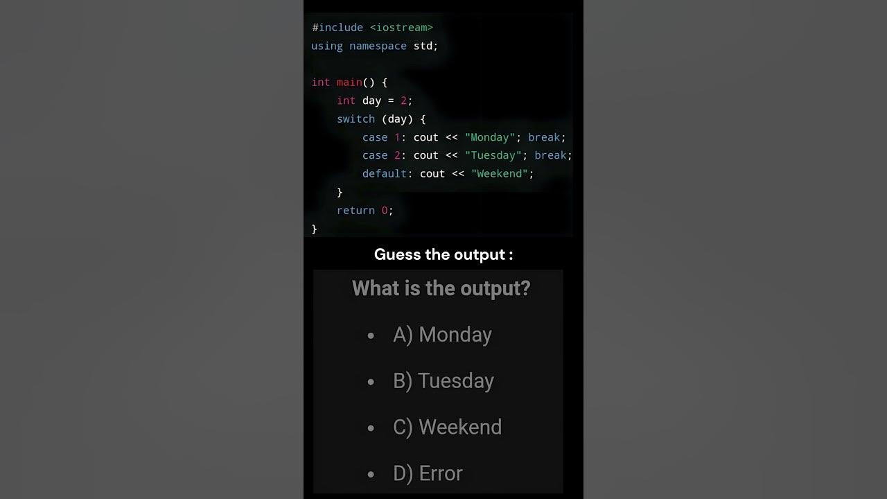 guess of the output of the following code |video12| please subscribe #programming #c++ #cpp # ...