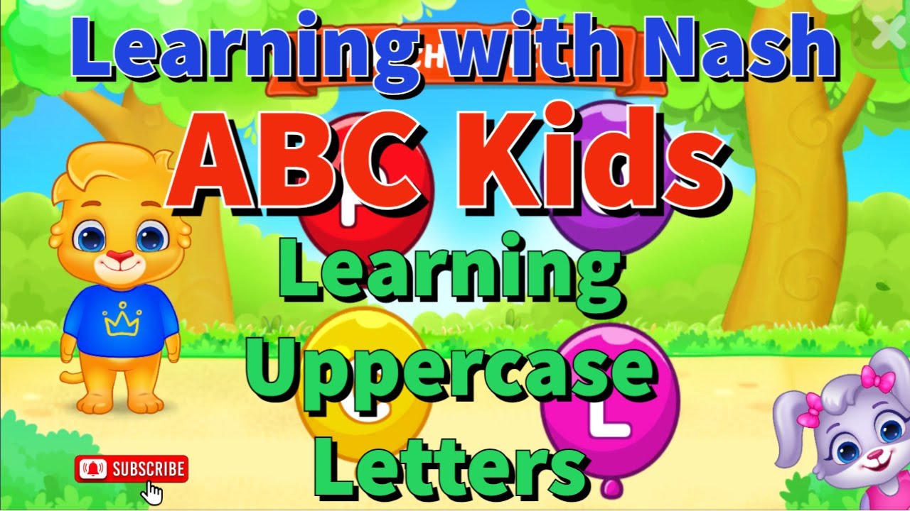 Learning with ABC Kids - Learning Uppercase Letters - ABC's - YouTube