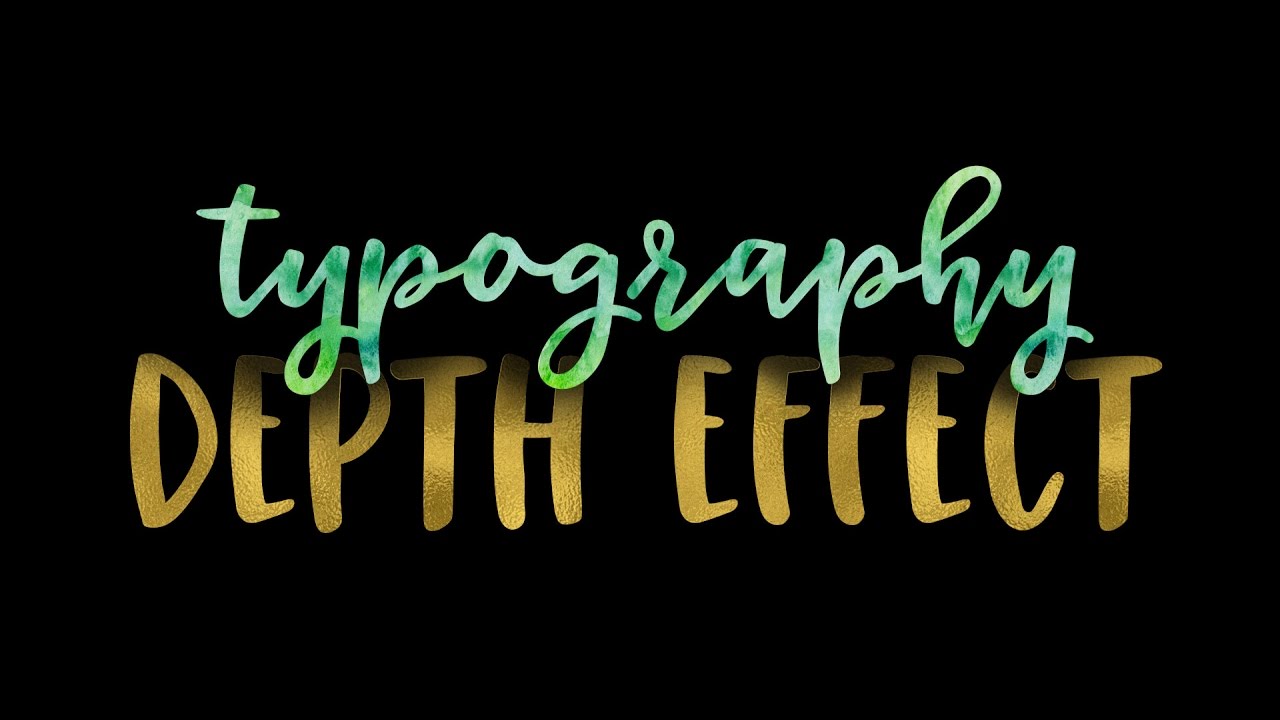 Create a Simple Depth Typography Effect in Photoshop - YouTube
