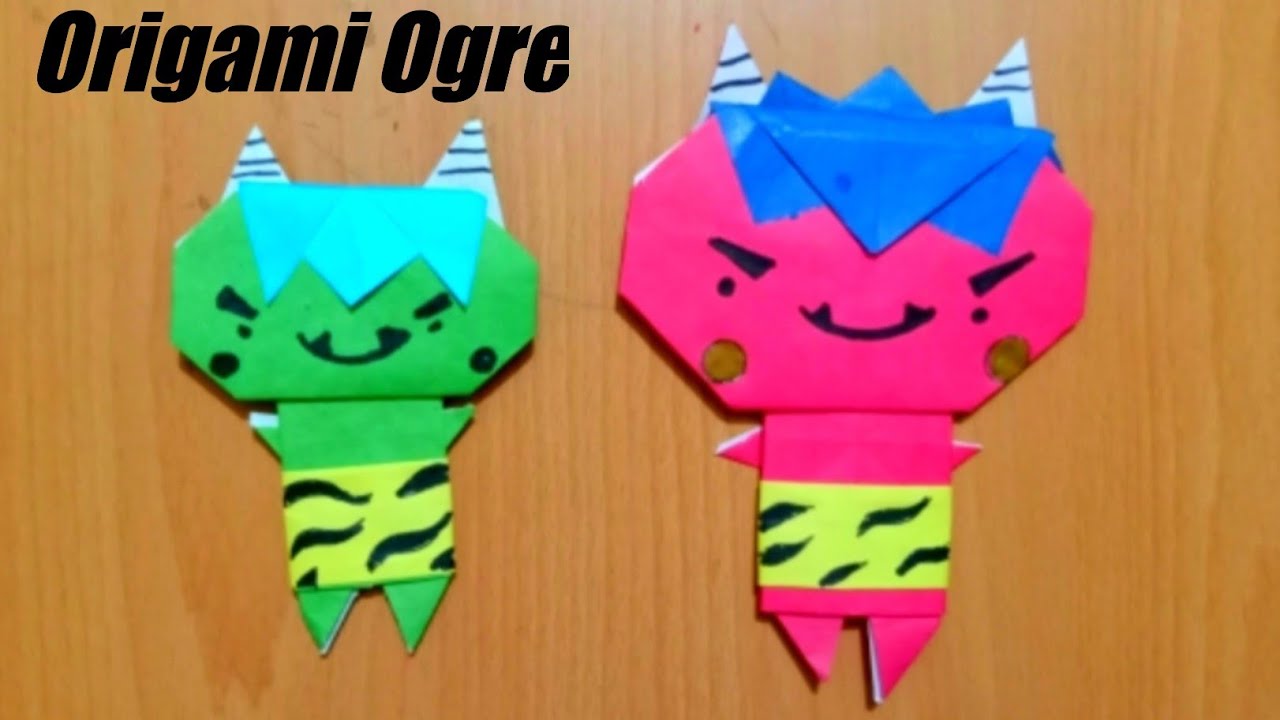 How to Make Origami Paper Ogre easy Morgina Paper Crfts - YouTube