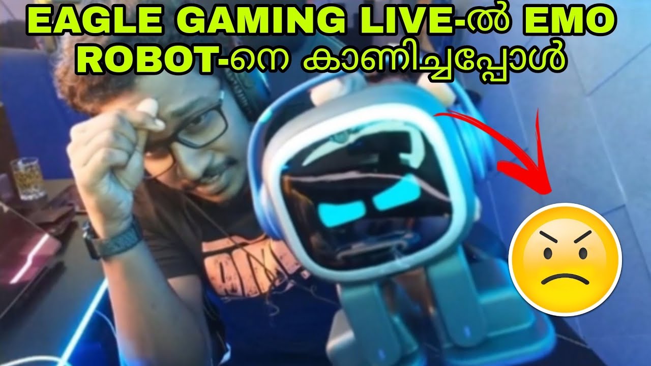 EAGLE GAMING LIVE-ൽ EMO ROBOT-നെ കാണിച്ചപ്പോൾ🤖 - YouTube
