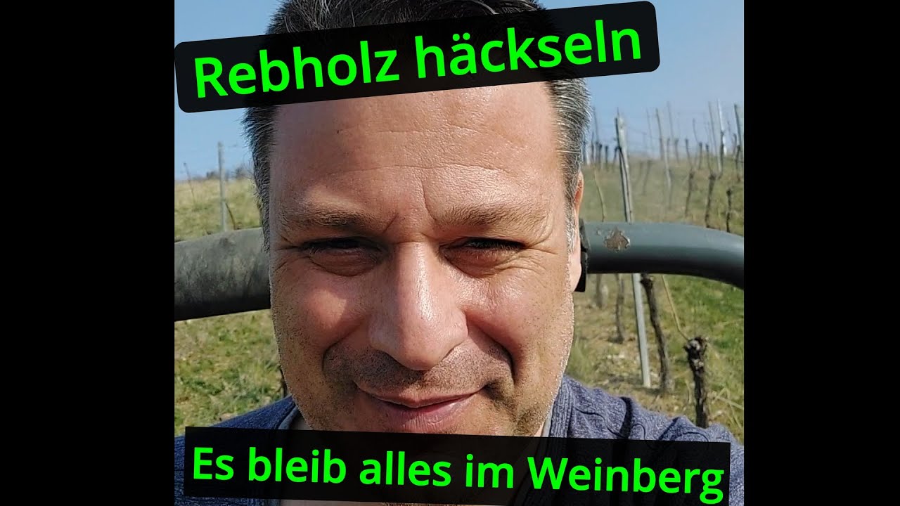 www.dein-weincoach.de Nach dem Rebschnitt wird das Rebholz gehäckselt ...