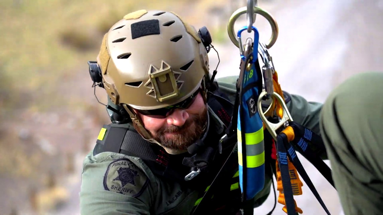 Pinal County Sheriff's Office Aviation Unit trains with new hoist - YouTube