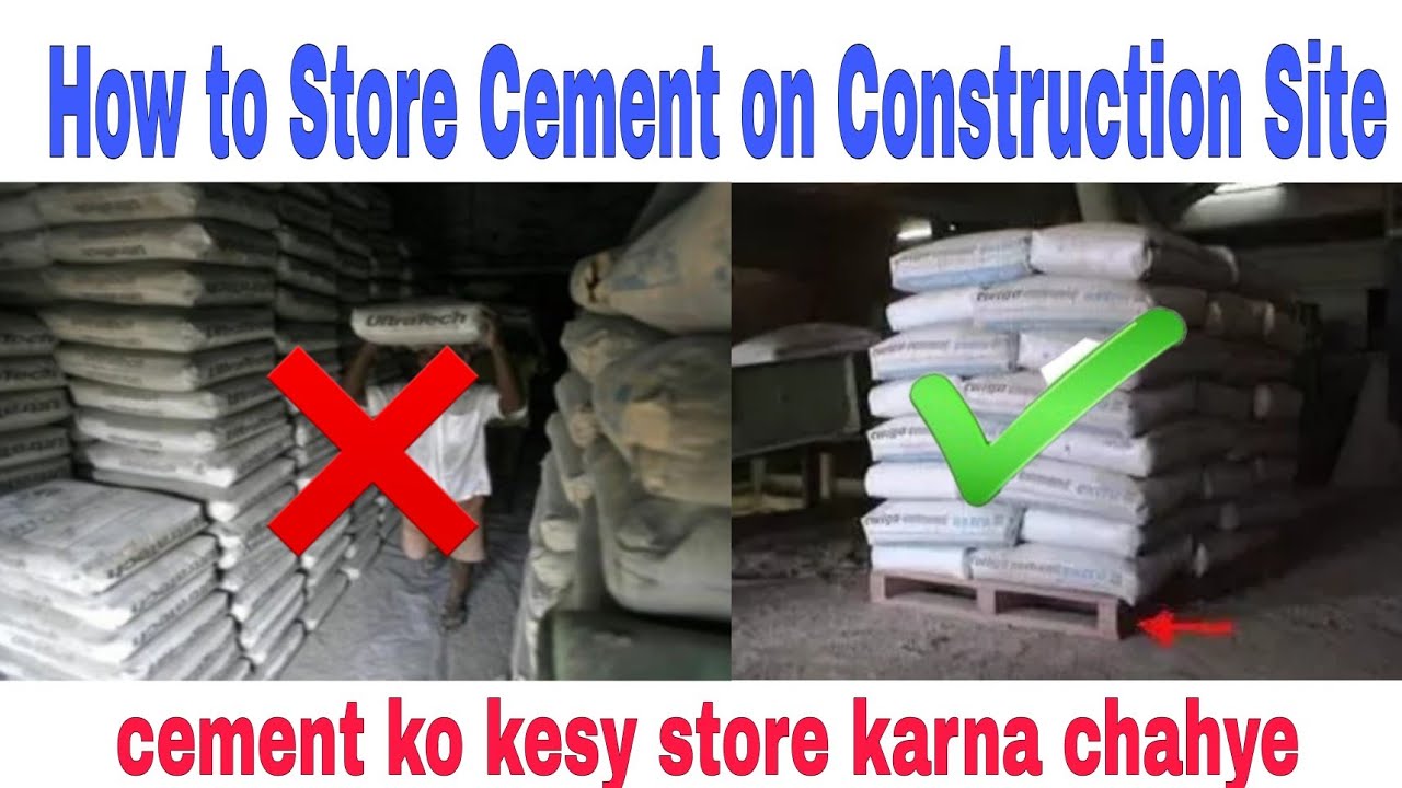 How to Store Cement on Construction Site | Storage of Cement in ...