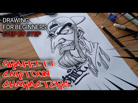 how to draw Graffiti characters-Drawing characters tutorial - YouTube