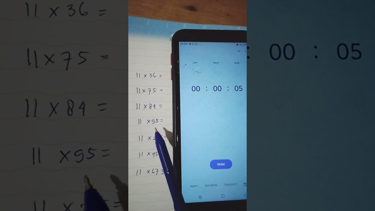 PEMBUKTIAN PERKALIAN SEBELAS HANYA|| 5 DETIK 🥰🥰 #shorts #matematika ...