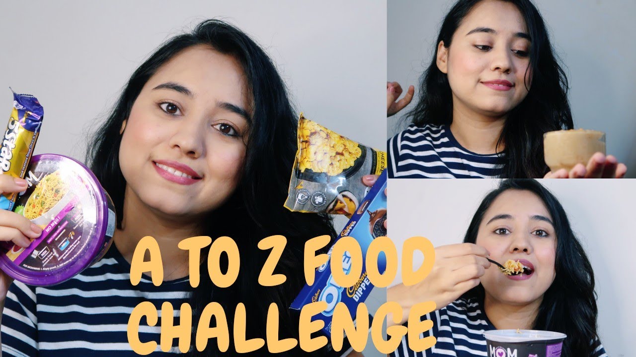 A TO Z FOOD CHALLENGE || I ONLY ATE FOOD IN ALPHABETICAL ORDER FOR 24 ...