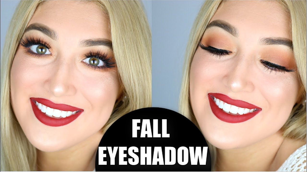 FALL EYESHADOW TUTORIAL!!! (EASY + NEUTRAL) - YouTube