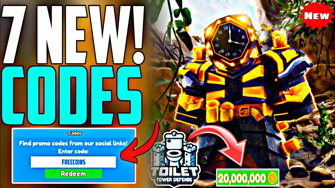 *NEW*ALL WORKING CODES FOR TOILET TOWER DEFENSE - ROBLOX TOILET TOWER ...