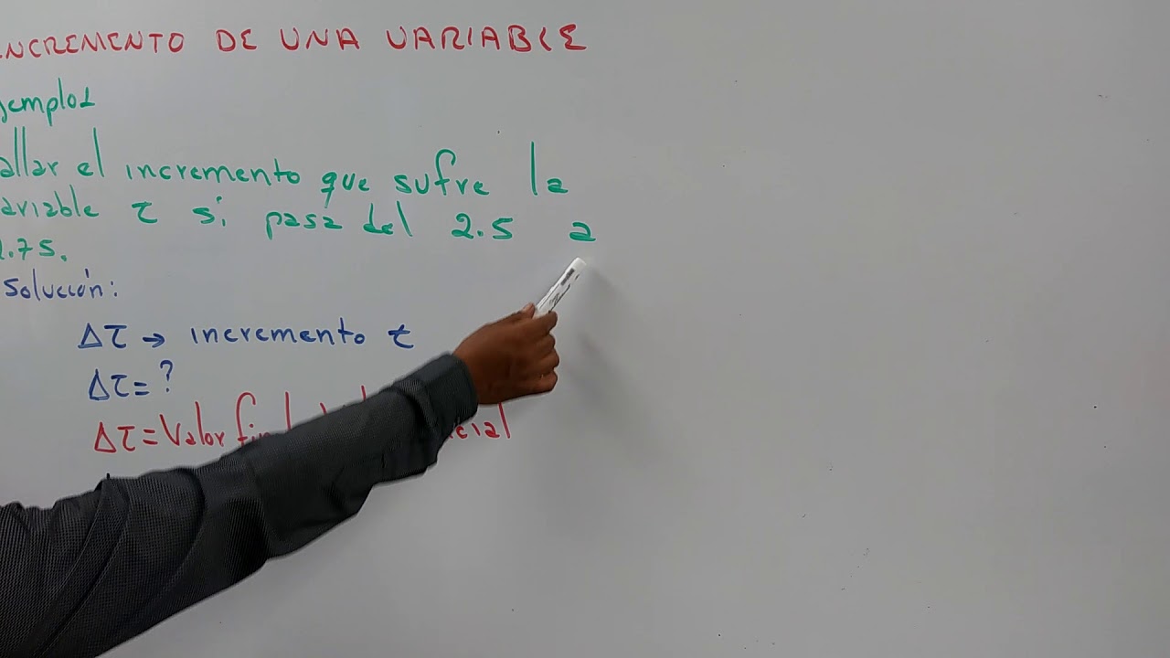 Incremento De Una Variable Ejemplo1 Youtube 9570