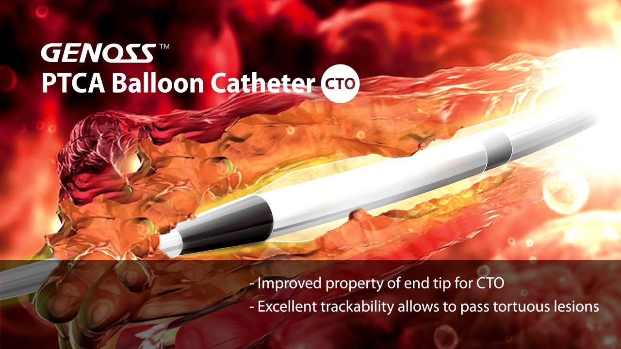 Genoss PTCA Balloon Catheter CTO, NC Genoss PTCA Balloon Catheter - YouTube