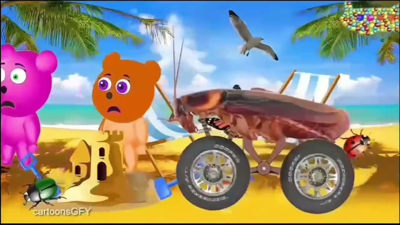 Mega Gummy Bear Family Running Add Round 5 - YouTube