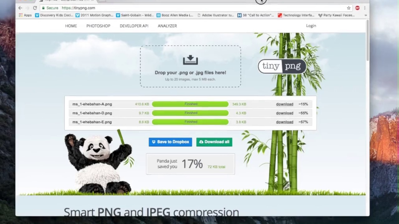 estudio Tutorial 1 Cara Resize/compress Gambar Guna tinypng - YouTube