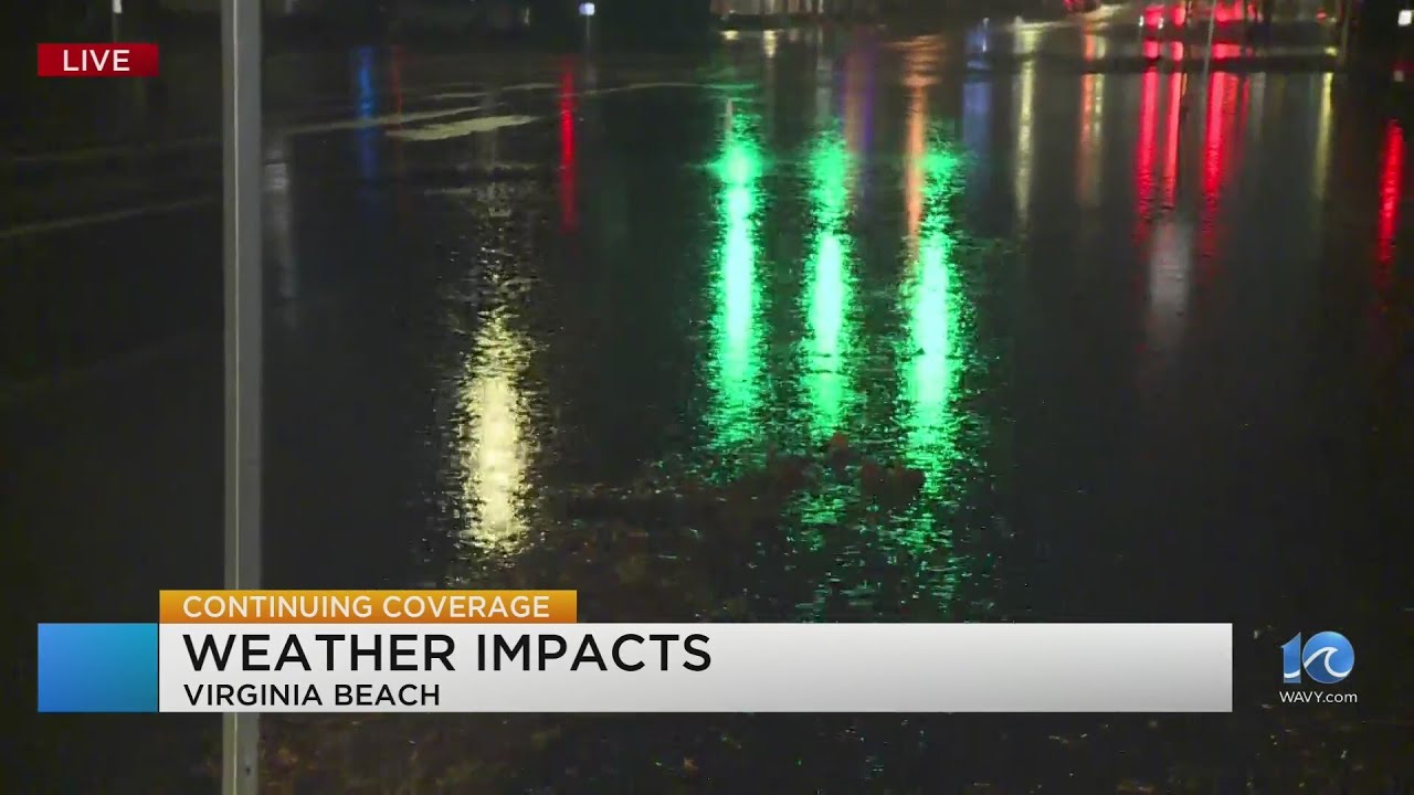 Weather impacts in Virginia Beach - YouTube