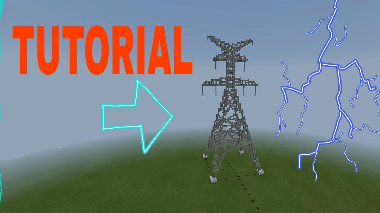 COMO CONSTRUI ESSA TORRE DE ENERGIA NO MINECRAFT ⚡🔧 - YouTube