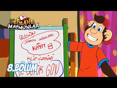 Efsane Maymunlar Çizgi Filmi | Kaykaylı Klip | 8. Bölüm