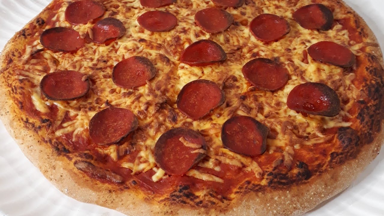 PIZZA🍕 AMERICANA de pepperoni- RECETA Y PREPARACIÓN PASO a PASO. - YouTube