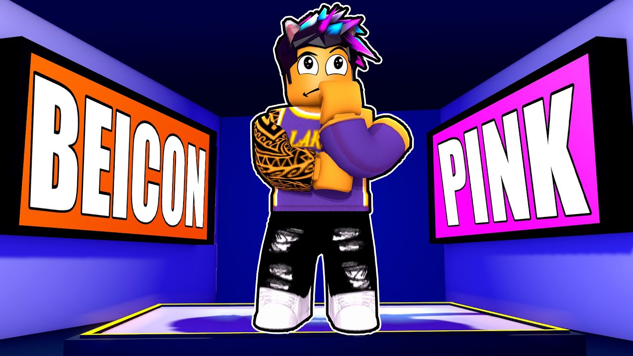 PINK O BEICON? - ROBLOX PICK A SIDE - YouTube