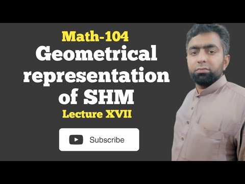 Geometrical representation of SHM(Math-104 lecture 17) - YouTube