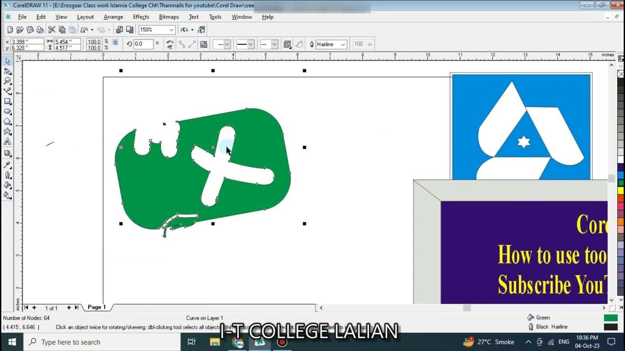 Coreldraw Toolbar Tutorial || Uses of Standard Toolbar in Coreldraw - YouTube