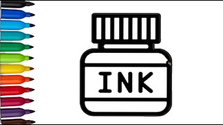 Ink Pot Coloring Pages