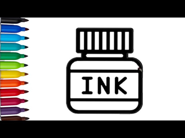 Ink Pot Clipart Black And White