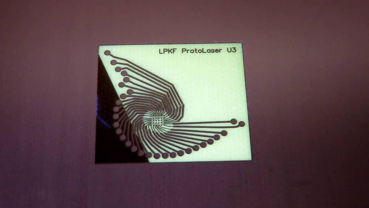 PCB Structuring with LPKF UV Laser System - YouTube