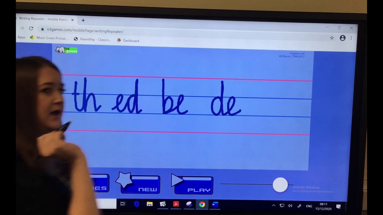 Diagonal joins to letters with ascenders - YouTube