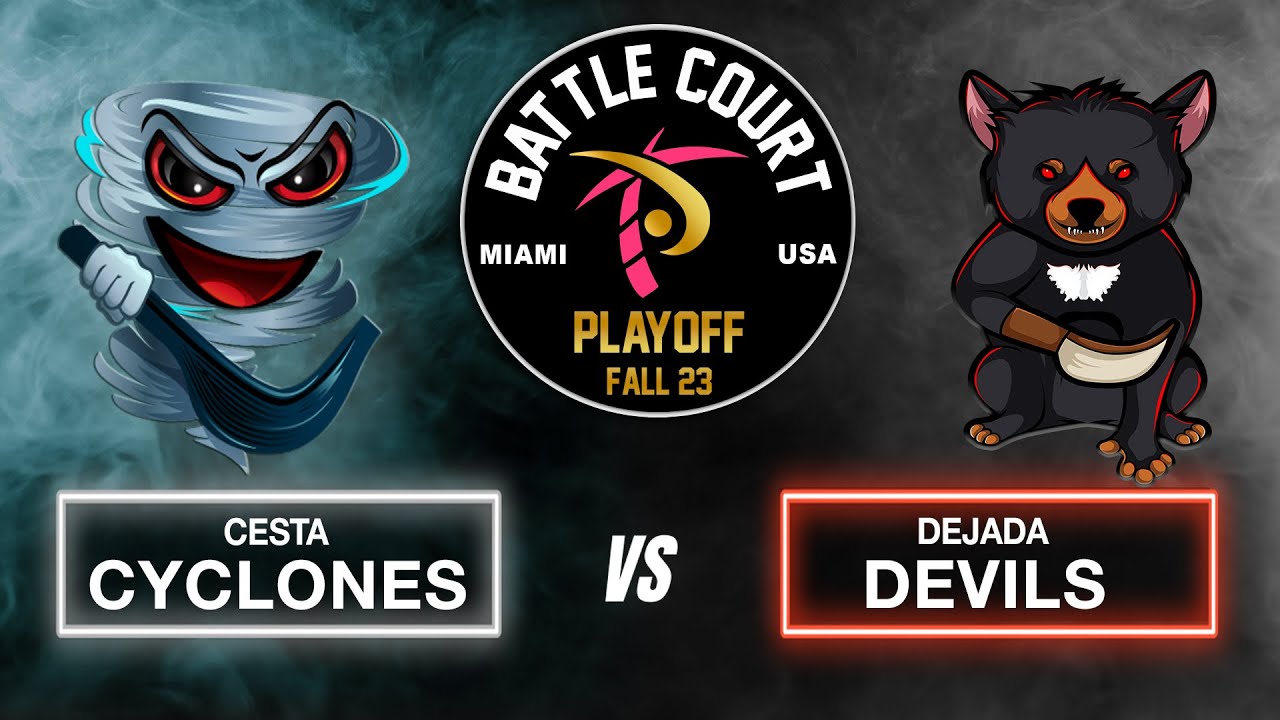FALL 23 PLAYOFF - CYCLONES vs DEVILS - BATTLE COURT JAI-ALAI - YouTube