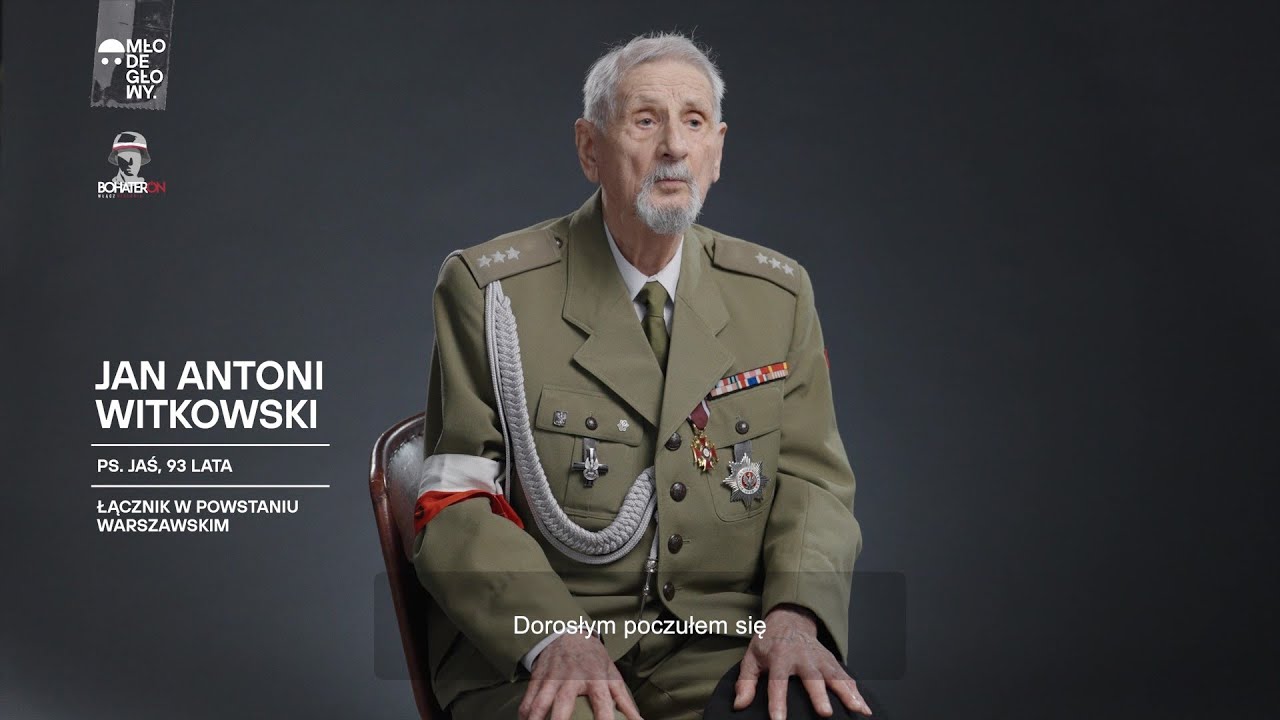 Jan Antoni Witkowski | #TeżByliśmy | BohaterON x MŁODE GŁOWY - YouTube