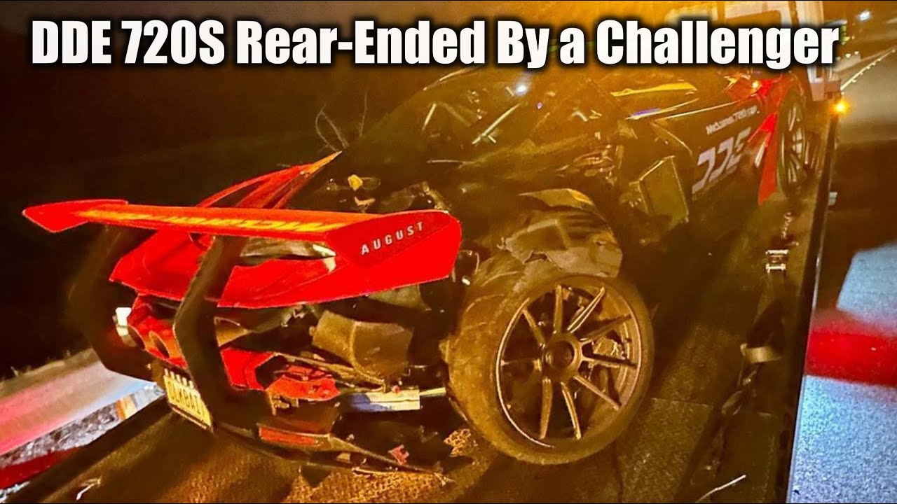 DDE 720S Rear-Ended By a Challenger - YouTube
