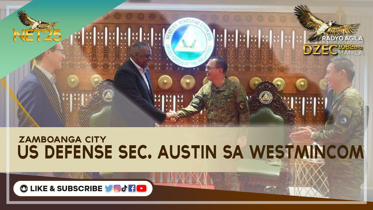 US Defense Sec. Austin, bumisita sa WESMINCOM - YouTube
