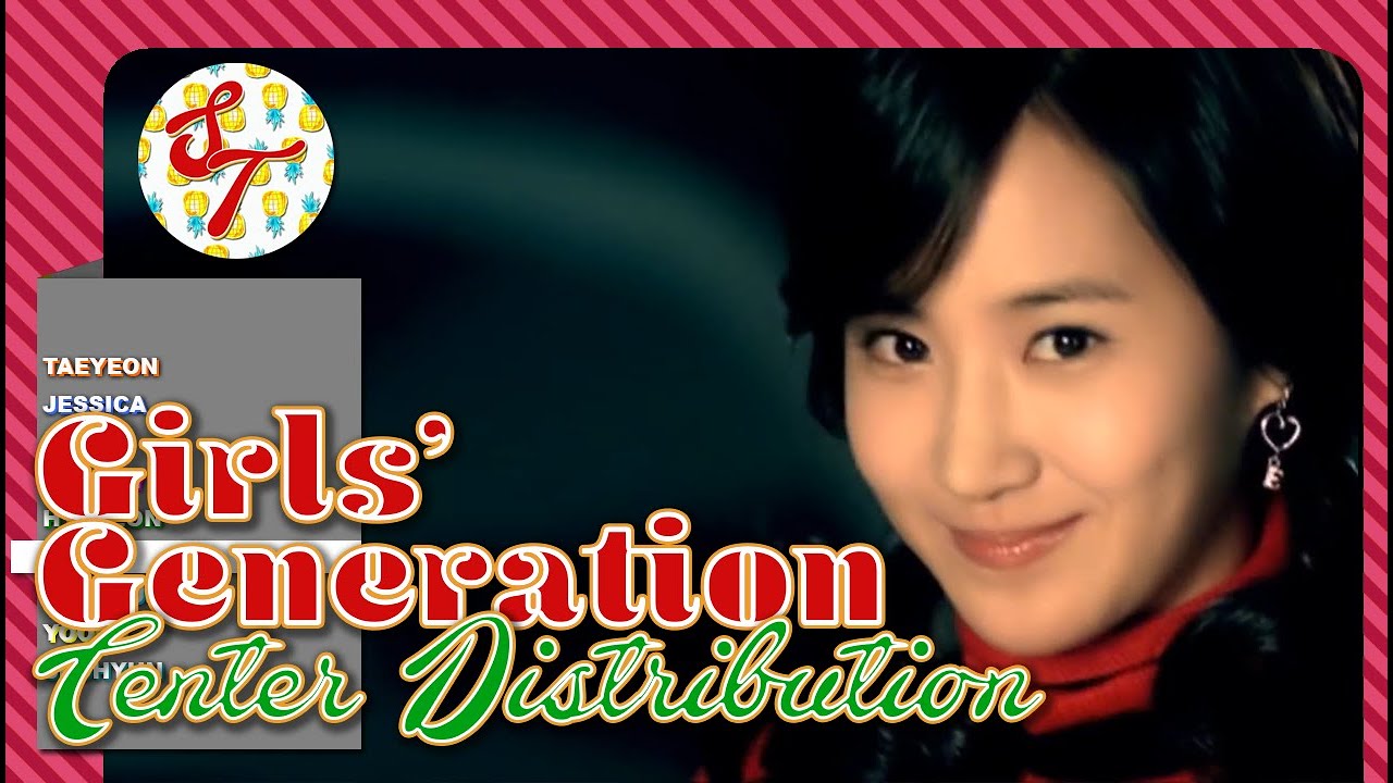 SNSD - Girls' Generation: Center Distribution (Color Coded) - YouTube