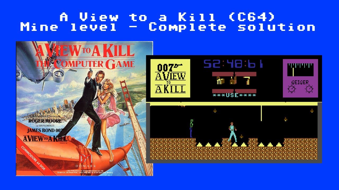A View to a Kill - Mine (C64) - Complete walkthrough / solution - YouTube