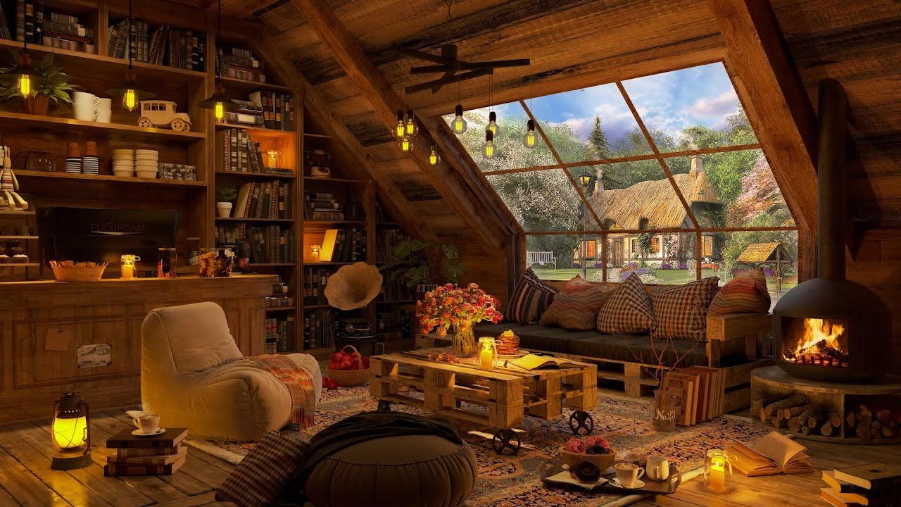 Cozy Coffee Shop with Relaxing Piano Jazz Music for Stuyding, Sleeping ...