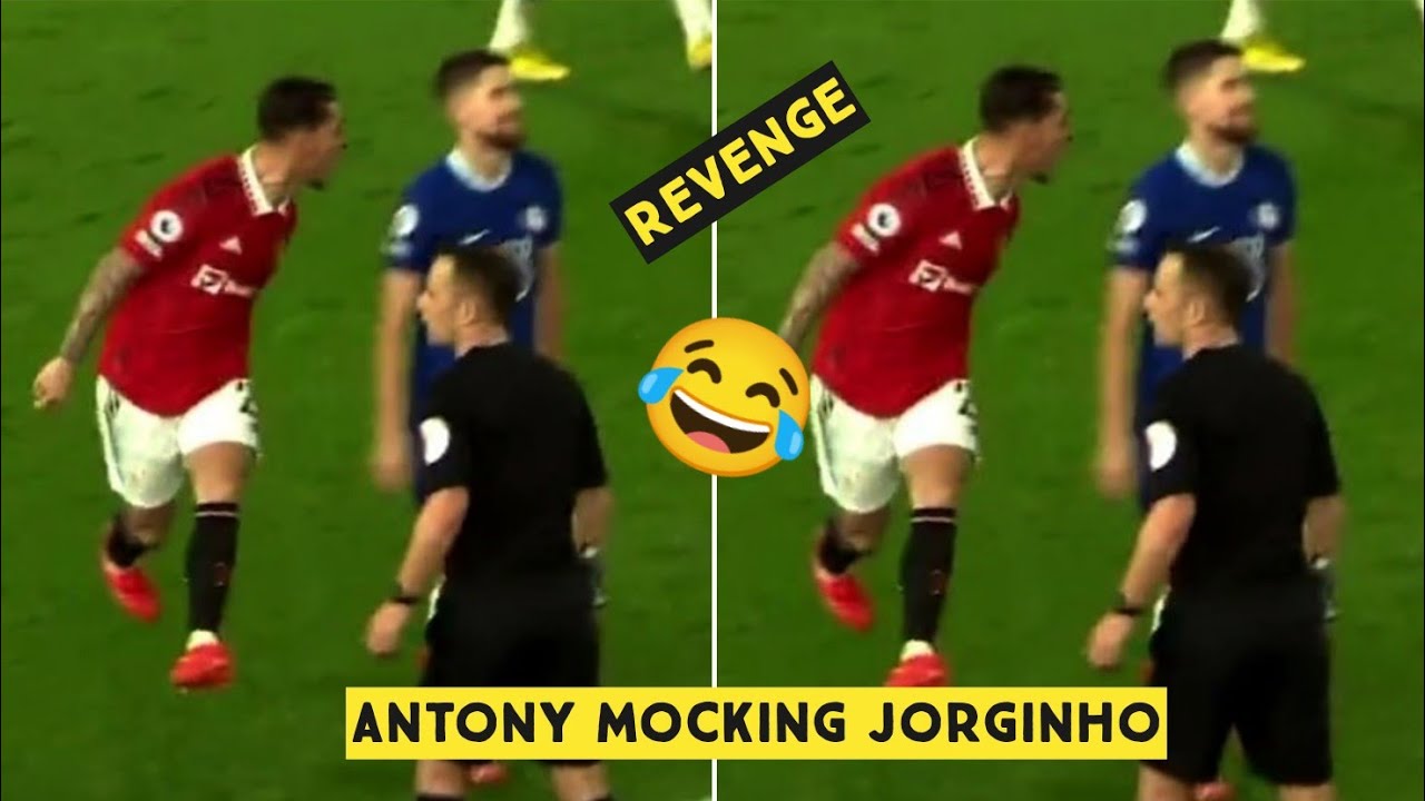 😂 Antony Mocking Jorginho after Casemiro Goal vs Chelsea - YouTube