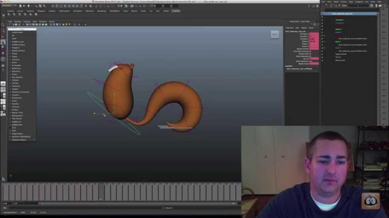 Animation Tutorial: Free Squirrels Rig - Basic Hop - YouTube