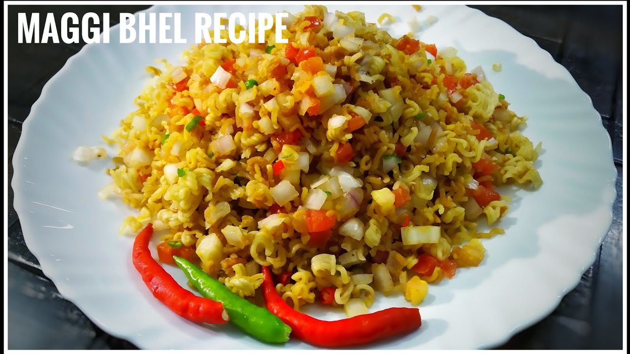 Maggi Bhel Recipe | Spicy Maggi bhel | Maggi recipes | Maggi Bhel ...