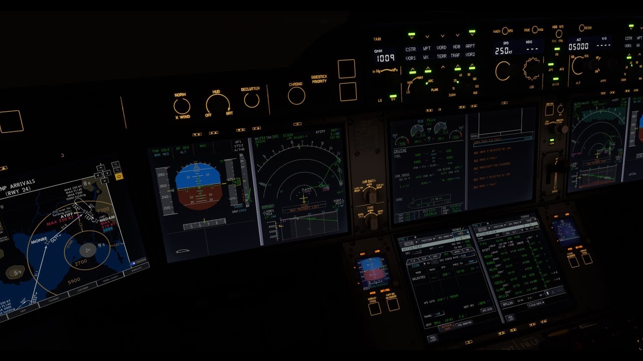 MSFS20 - Ini A359 - Arrival into Manila - GPS Jamming and WASM CRASH at ...