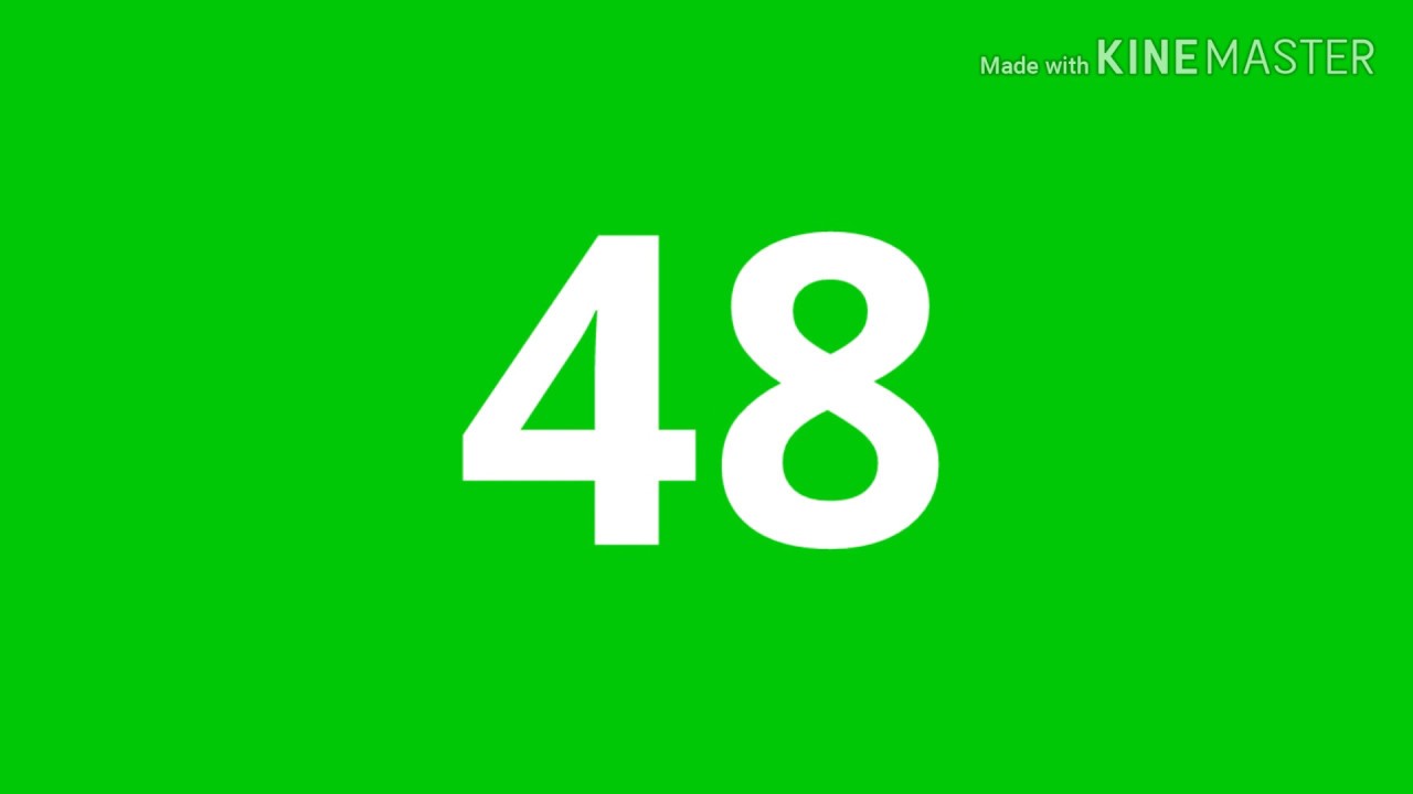 90 second countdown green screen - YouTube