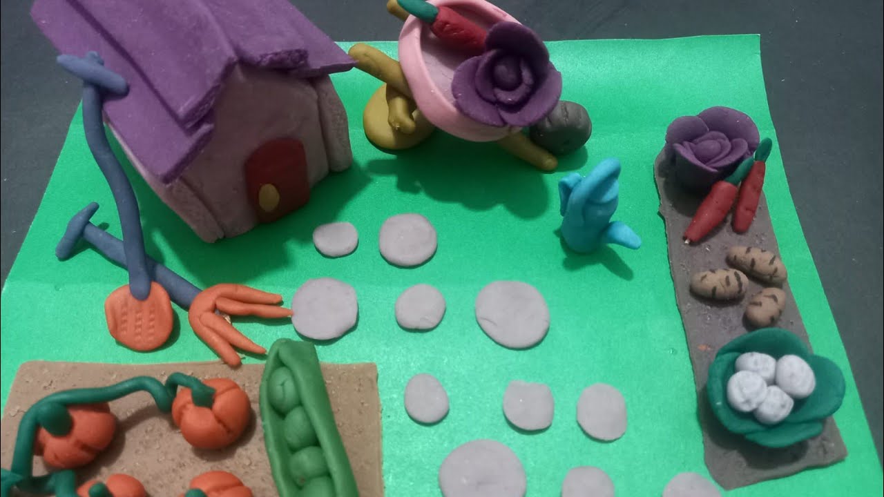 DIY how to make beautiful miniature house & garden with polymer clay # ...