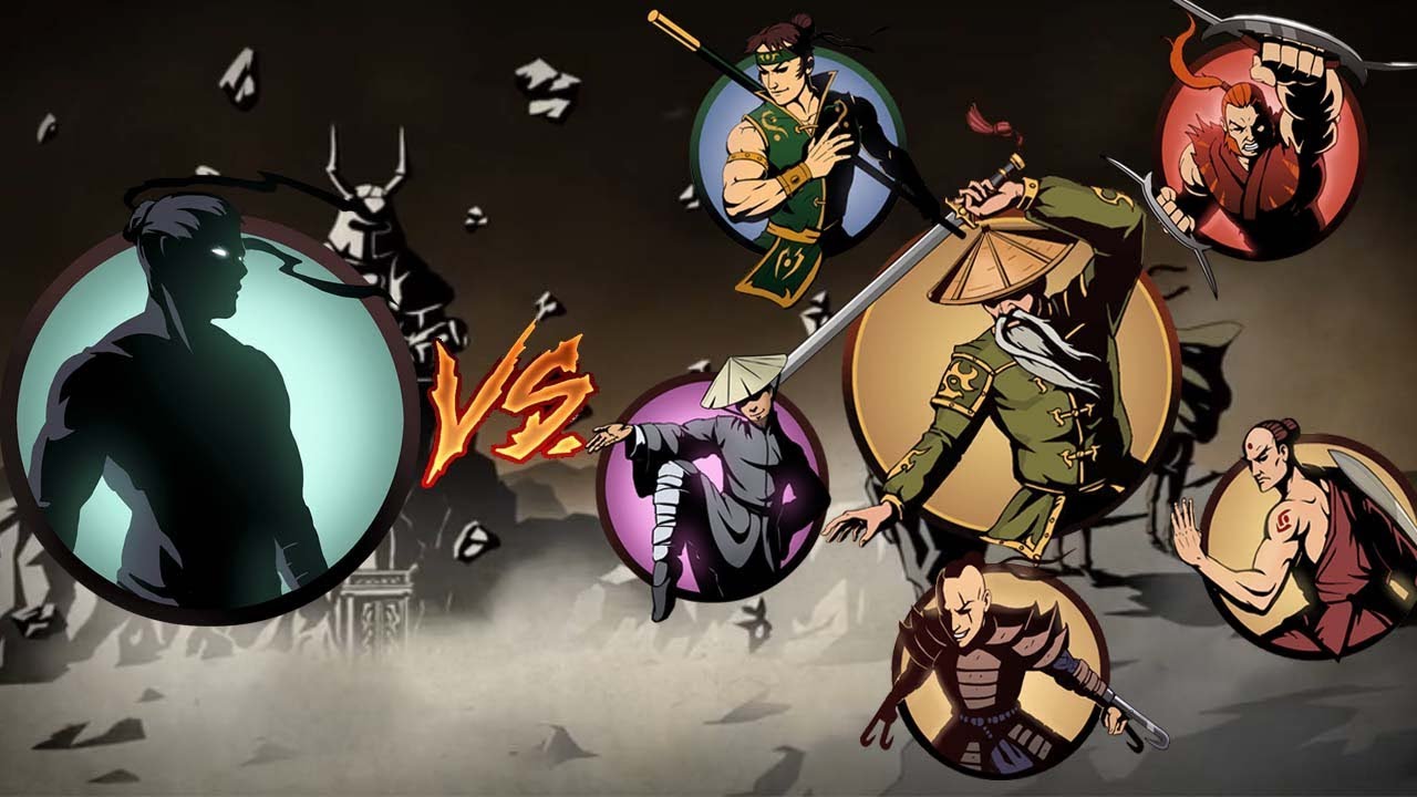 Shadow Fight 2 - INTERLUDE - Defeating HERMIT AND GUARDS - YouTube