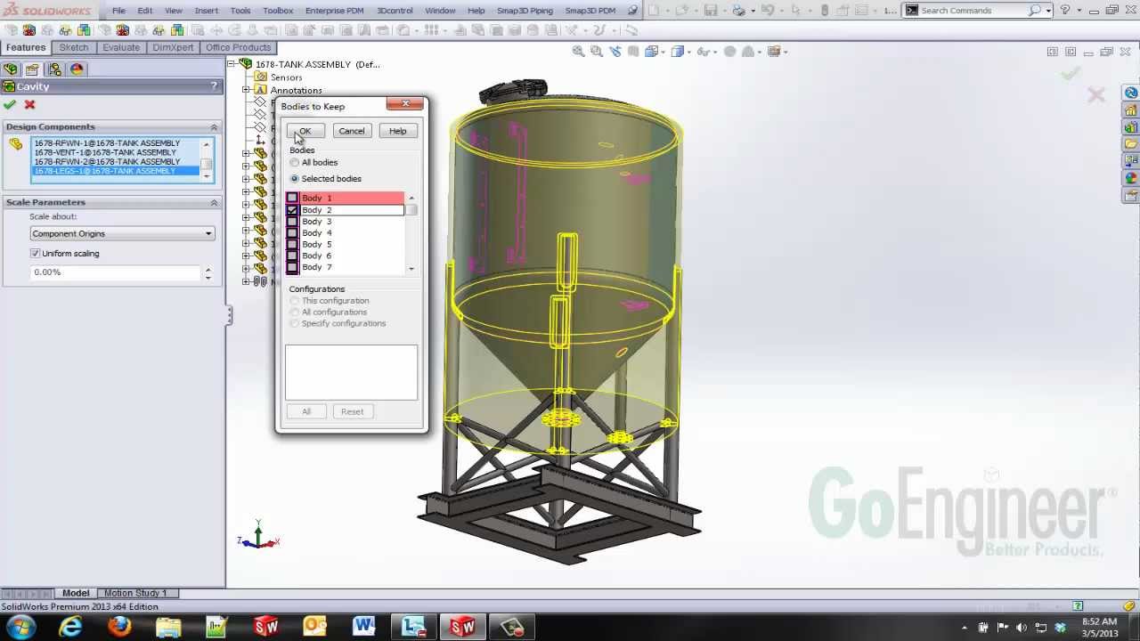 SOLIDWORKS – Assembly Volume Study - YouTube