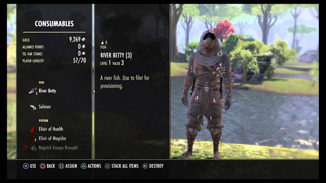 ESO:Going for perfect roe - Gotta fillet that fish - YouTube