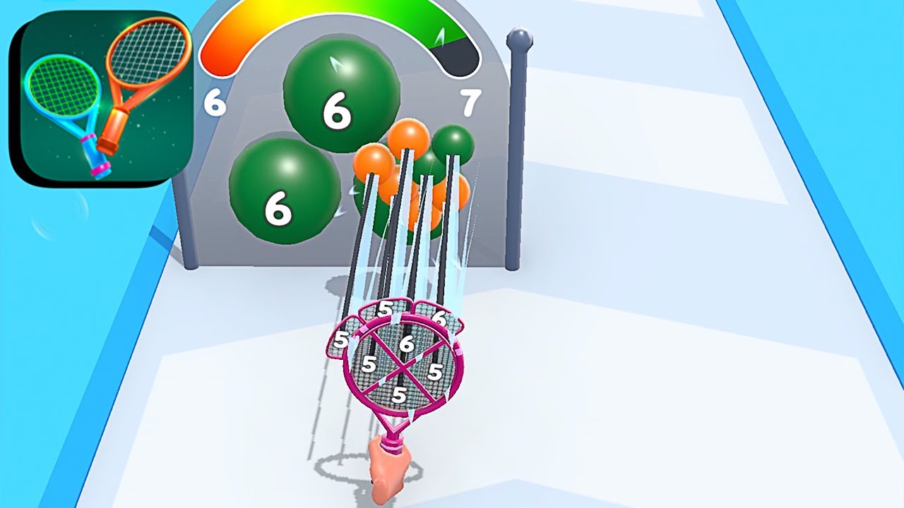 Racket Run - All Levels Gameplay Android,ios (Part 6) - YouTube