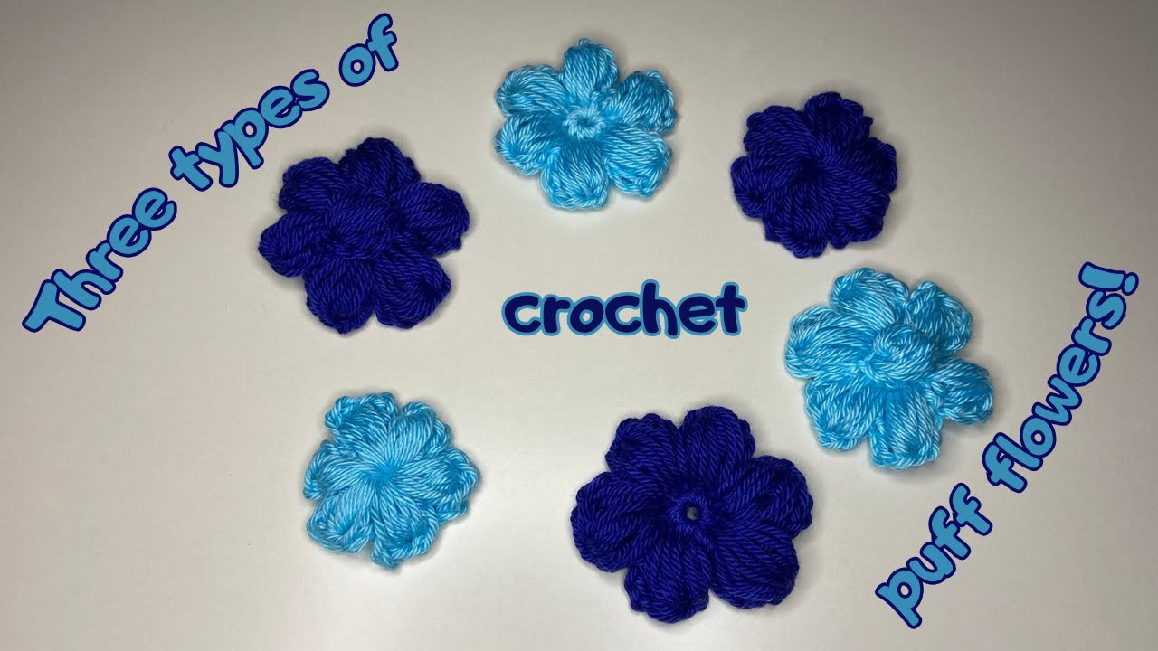 Three types of puff flowers - YouTube
